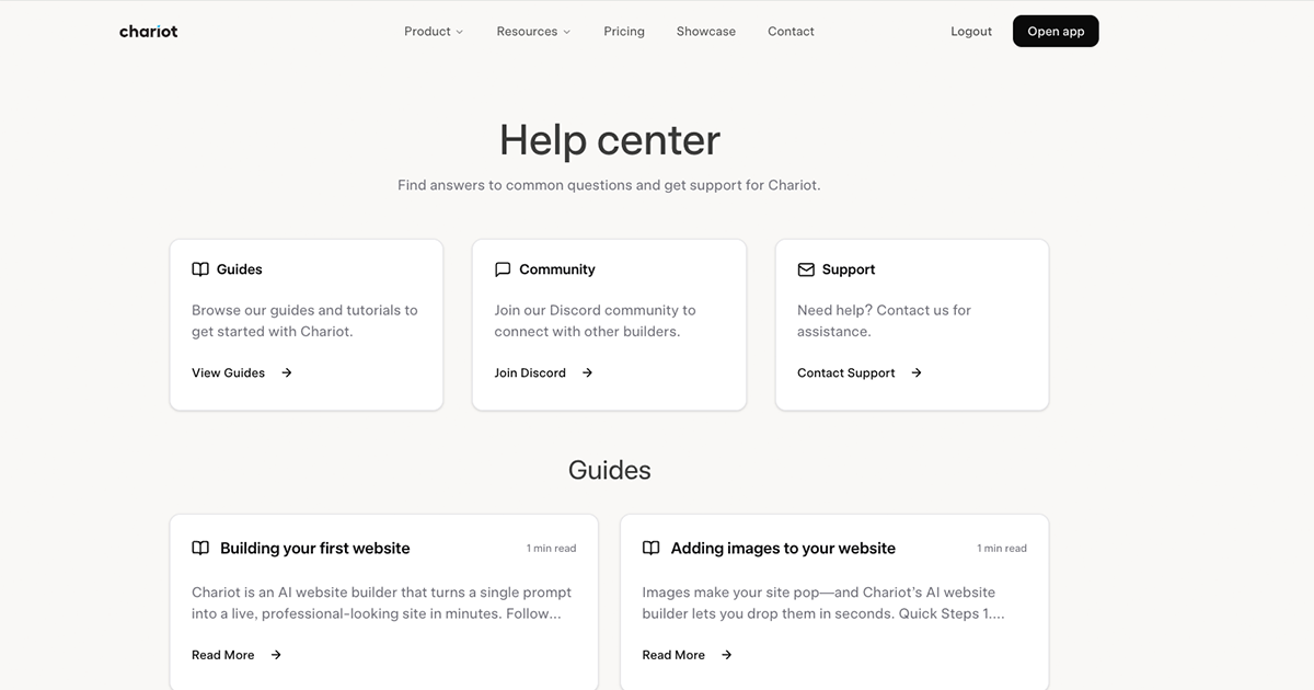 Help Center | Chariot